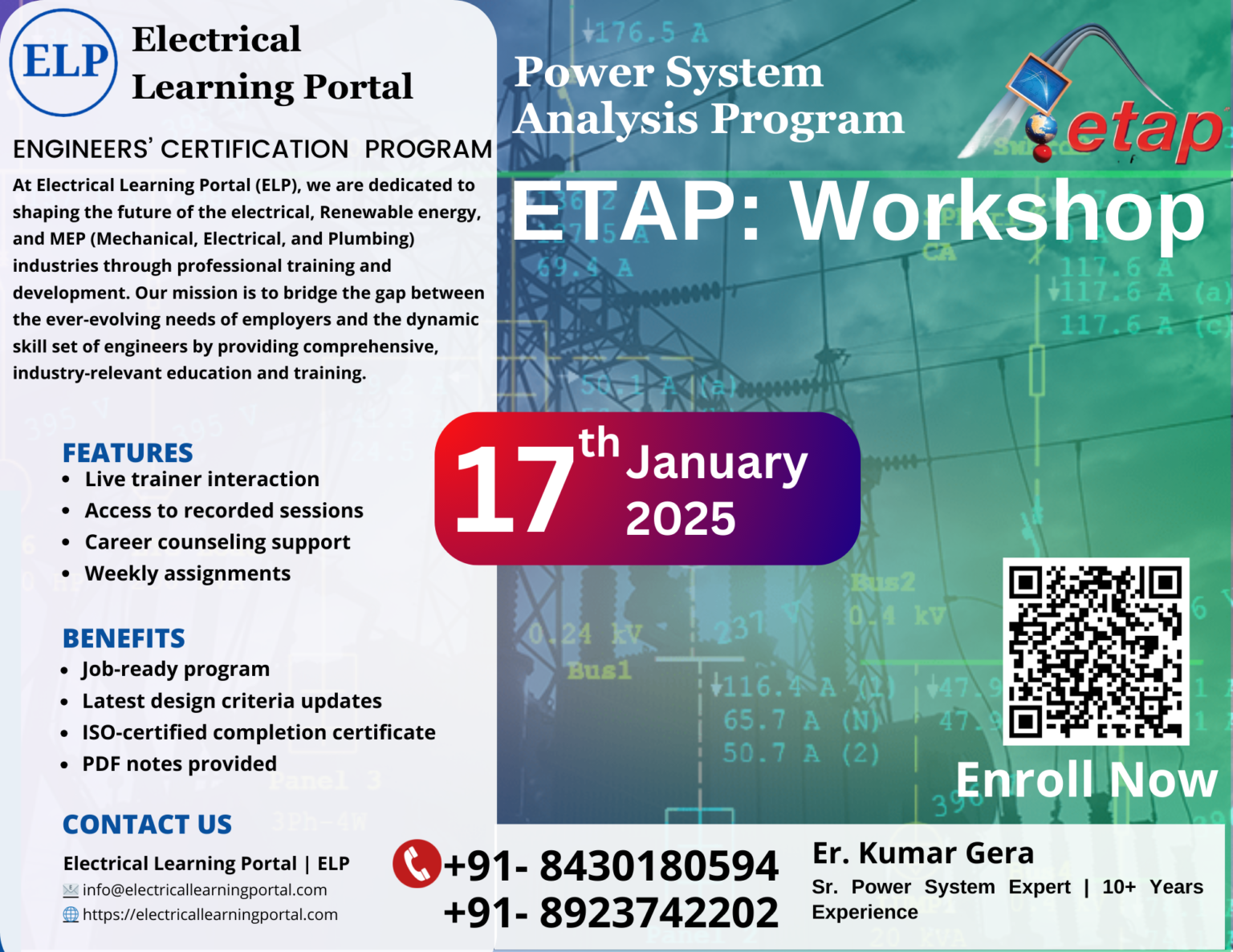 ETAP Workshop | ELP - Electrical Learning Portal